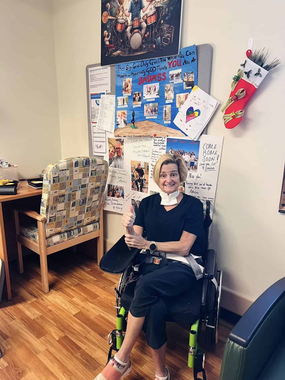 Loranne Ausley returns home after bike crash hospital stay ...